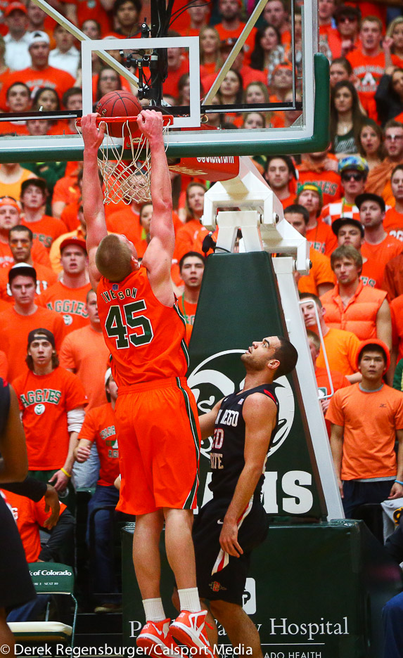 NCAA Mens Basketball 2013: San Diego State vs Colorado State FEB 13 ...